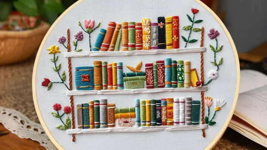 Books Embroidery Patterns: Stitch Literary Magic with Free Templates a ...