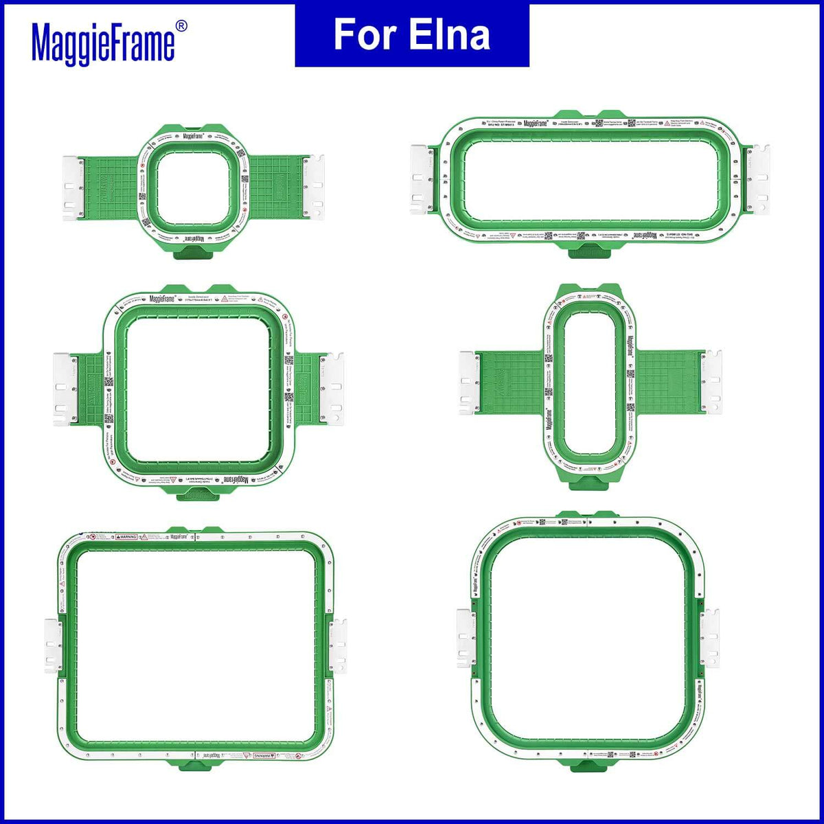 MaggieFrame Magnetic Hoop for Elna Embroidery Machine