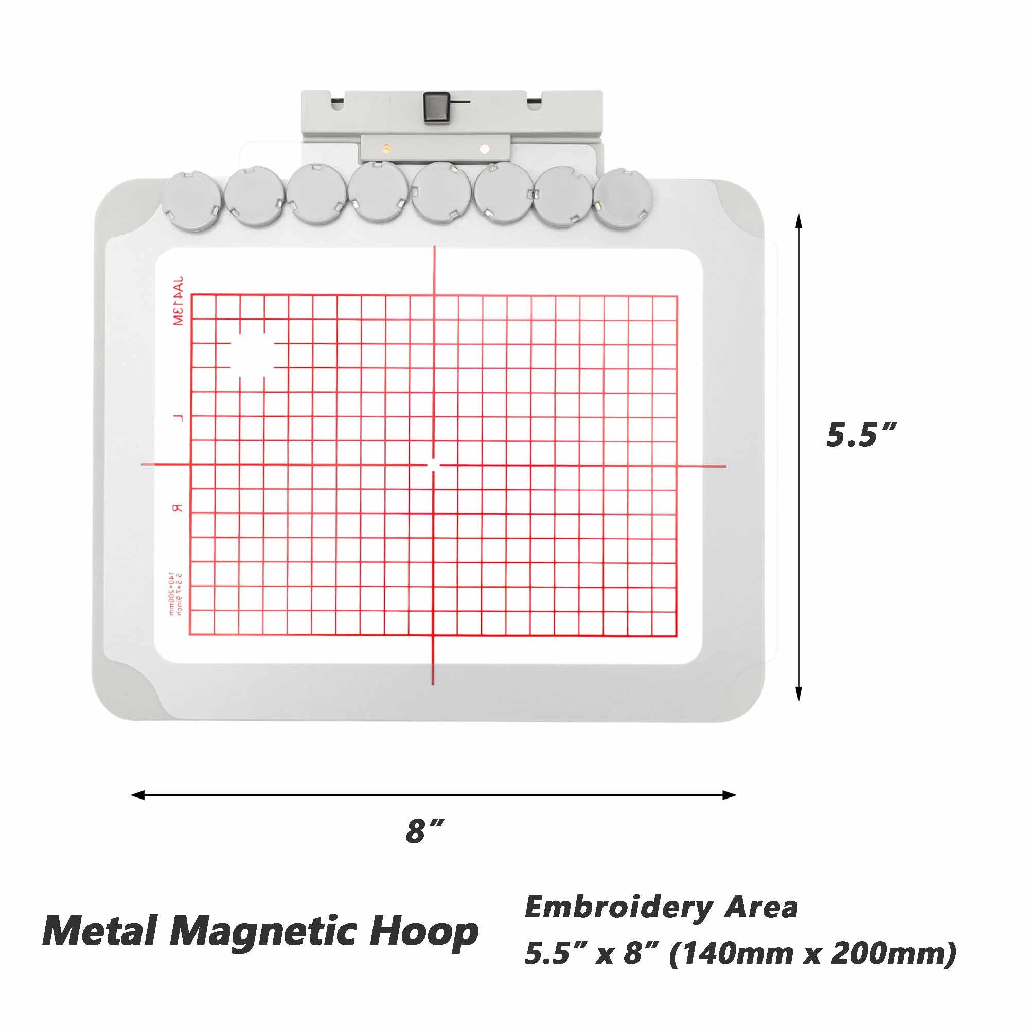 Magnetic Hoop for Janome MC 500E 400E 550E Memory Craft Elna Expressiv ...