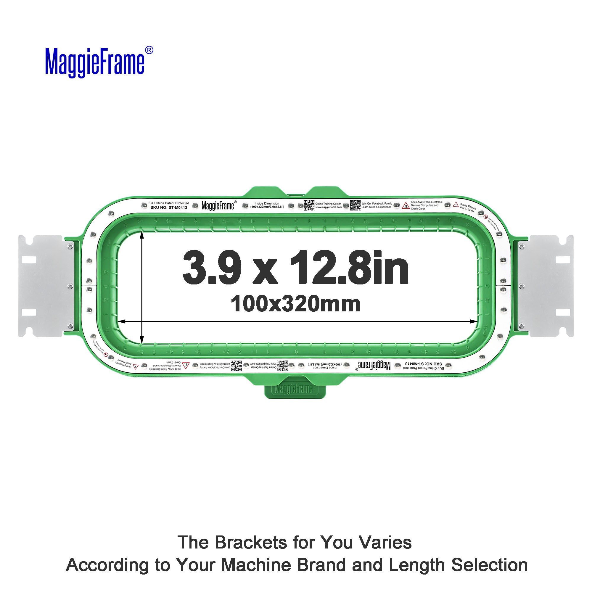 MaggieFrame – Cadre magnétique pour machines à broder Fortever Halo 100 ...