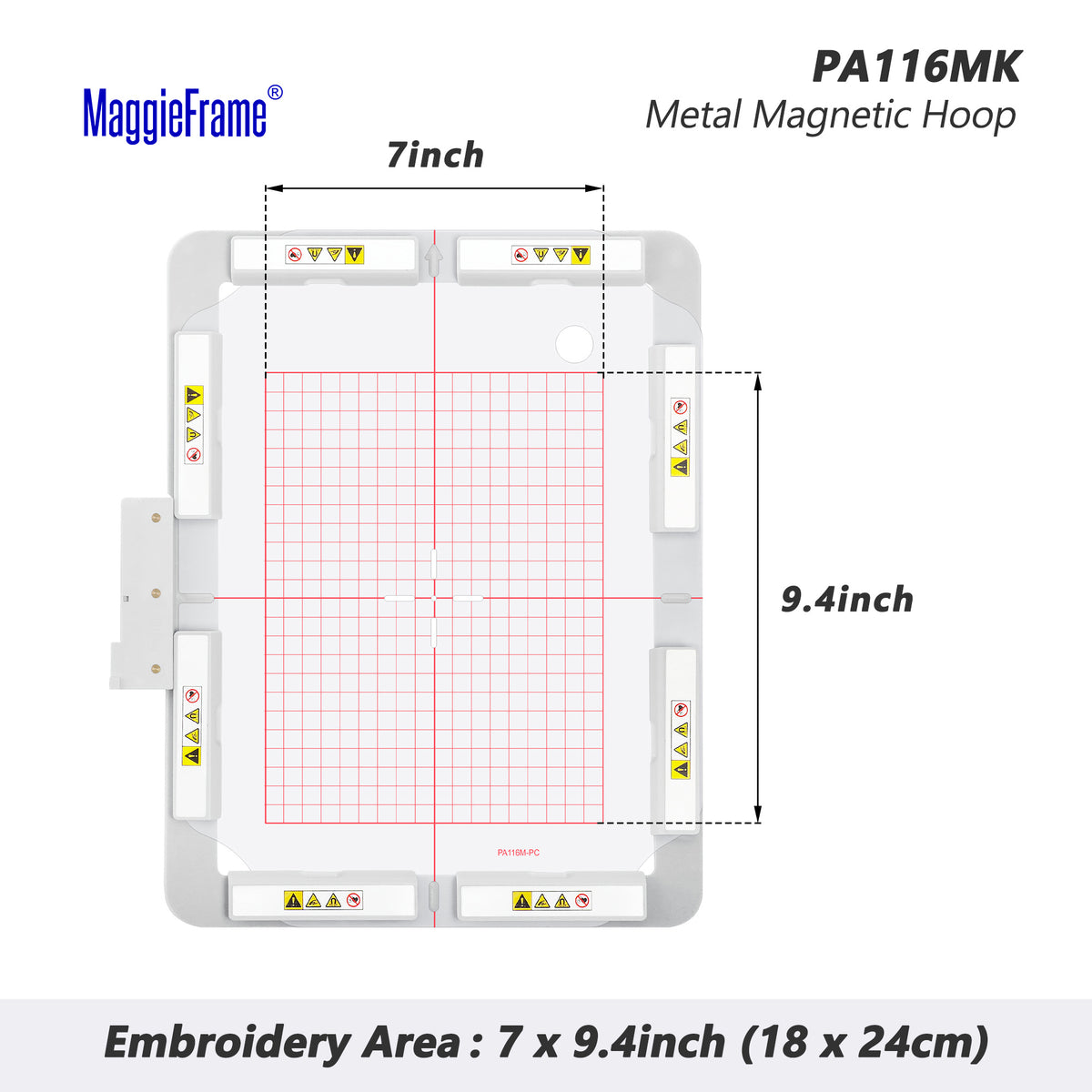MaggieFrame Magnetic Hoop for Husqvarna Viking & Pfaff Embroidery ...