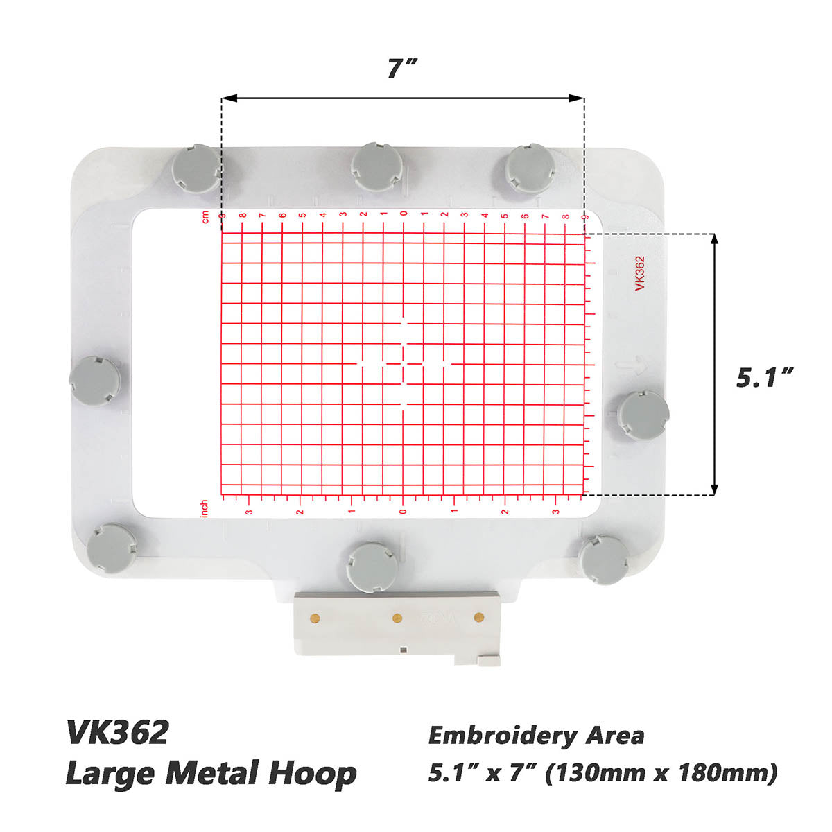 Magnetic Hoop for Husqvarna Viking Designer Epic Diamond Deluxe Ruby R ...